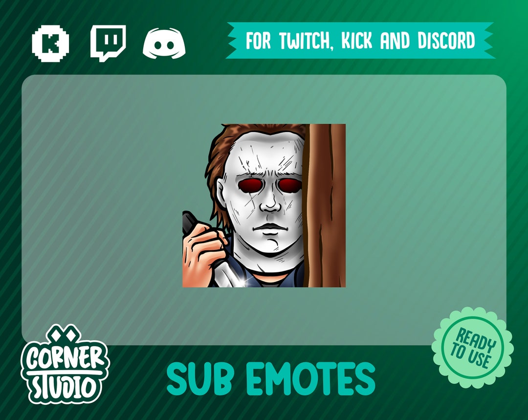 Michael Halloween Twitch, Discord & Kick Emote for Streaming or Gaming ...