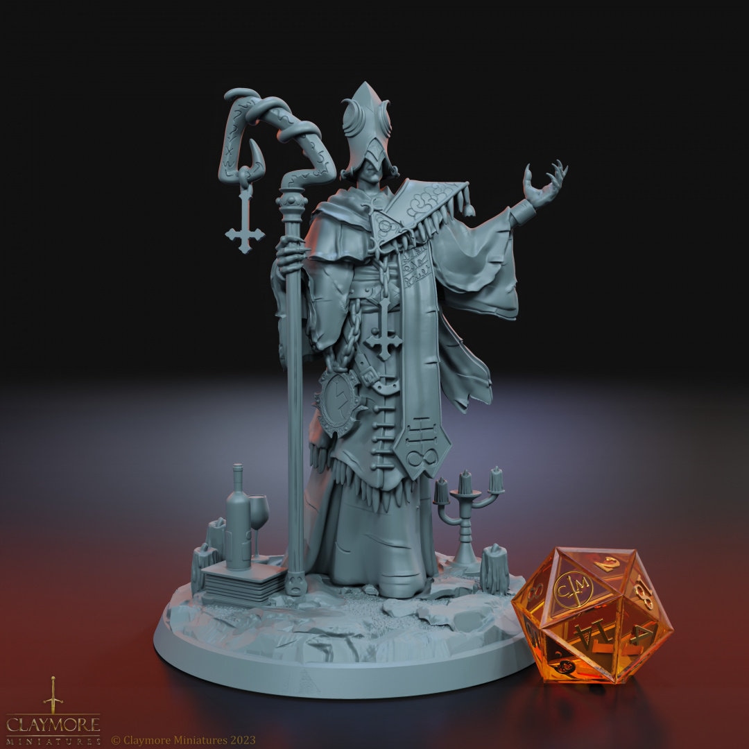 Greed Devil High Quality Dungeons and Dragons Miniature 3D Print Claymore Miniatures 40mm 90mm ...