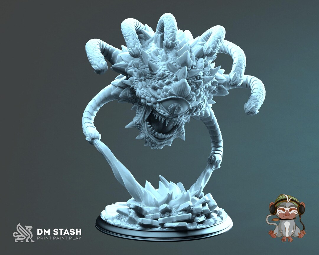Observer Beholder Dnd Miniature 3D Print for Painting, Dungeons and ...