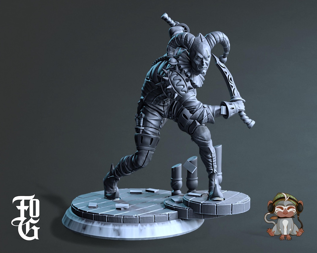 Carnage Jester Fantasy Tabletop RPG Hero Dnd Dungeons and Dragons ...