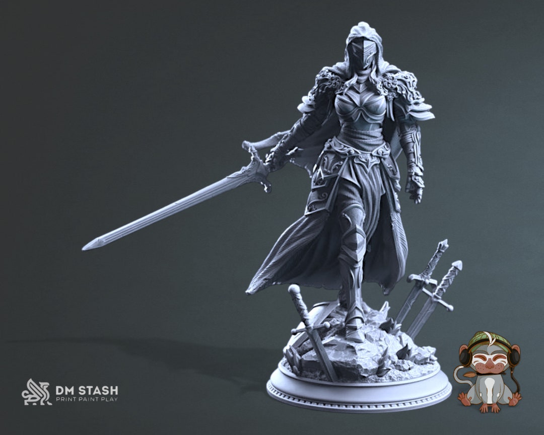 Lydia the Merciless Duke High Quality Dungeons and Dragons Miniature 3D ...