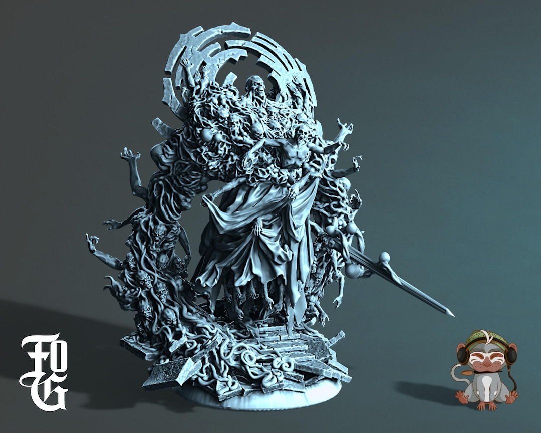 Amalgamation BBEG Dnd Miniature 3D Print for Painting, Dungeons and ...