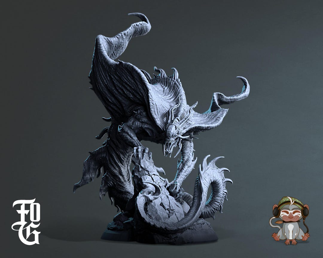 Alpha Cloaker Dnd Miniature 3D Print for Painting, Dungeons and Dragons ...