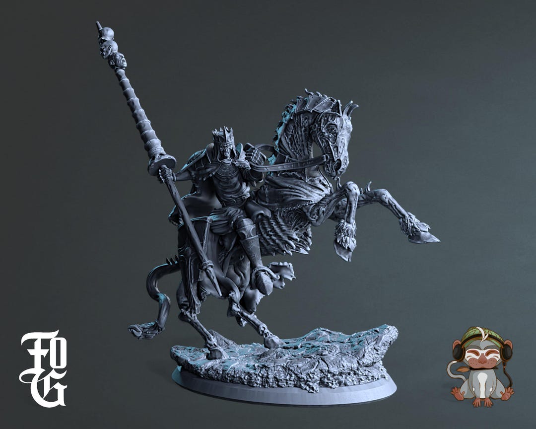 General of Famine Mounted High Quality Dungeons and Dragons Miniature ...
