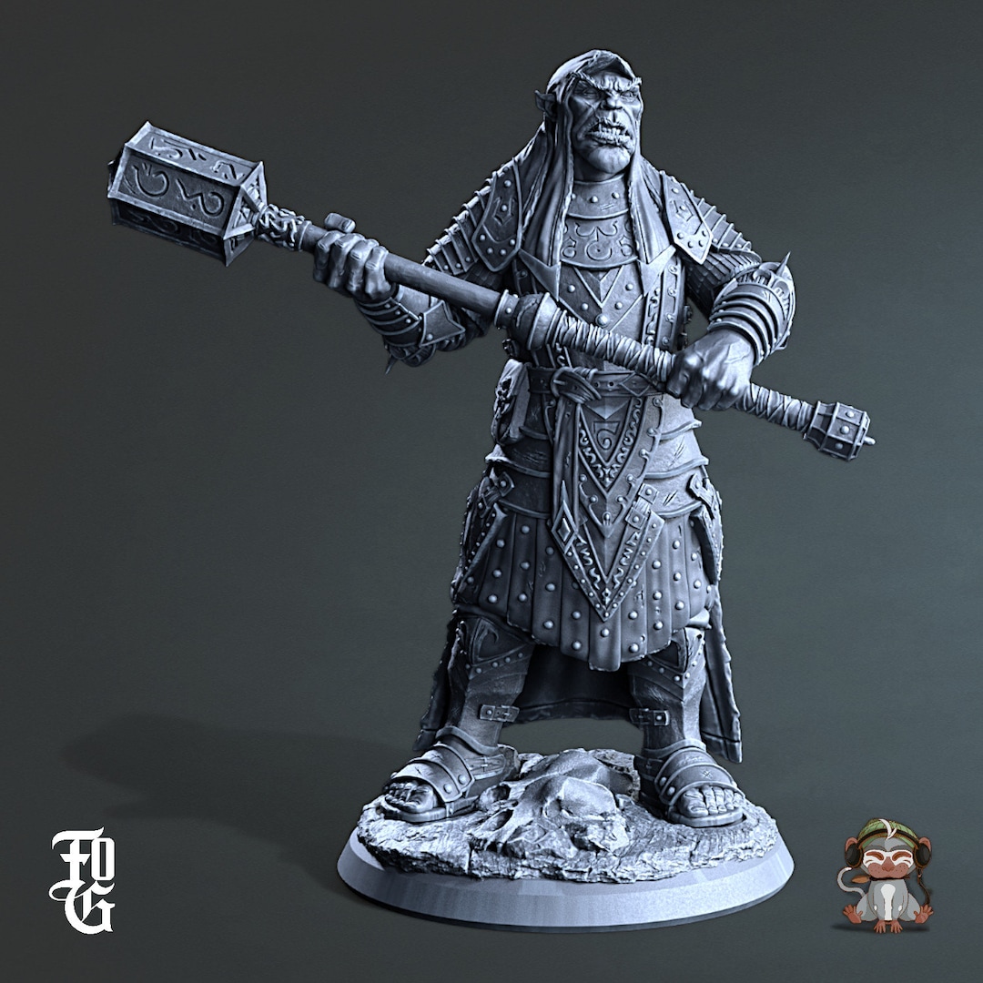 Verx, Hobgoblin Rune Knight Dnd Miniature 3D Print for Painting ...
