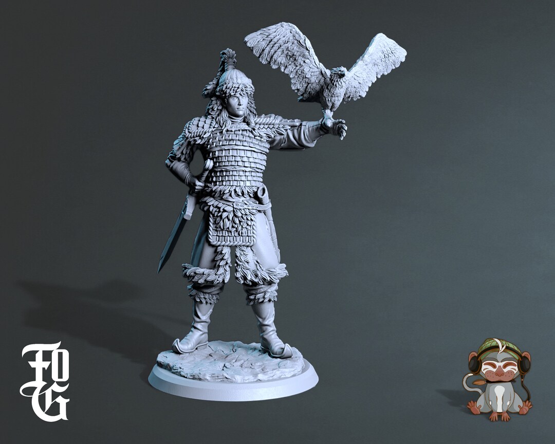 Highland Elf Hunter 1 & 2 Dnd Miniature 3D Print for Painting, Dungeons ...