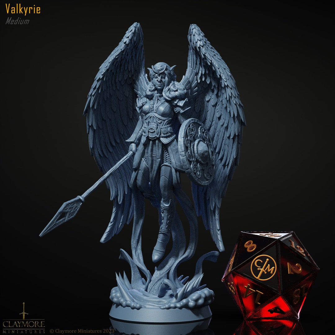 Valkyrie High Detail Dnd Fantasy Miniatures, Tabletop RPG Hero, Premium ...