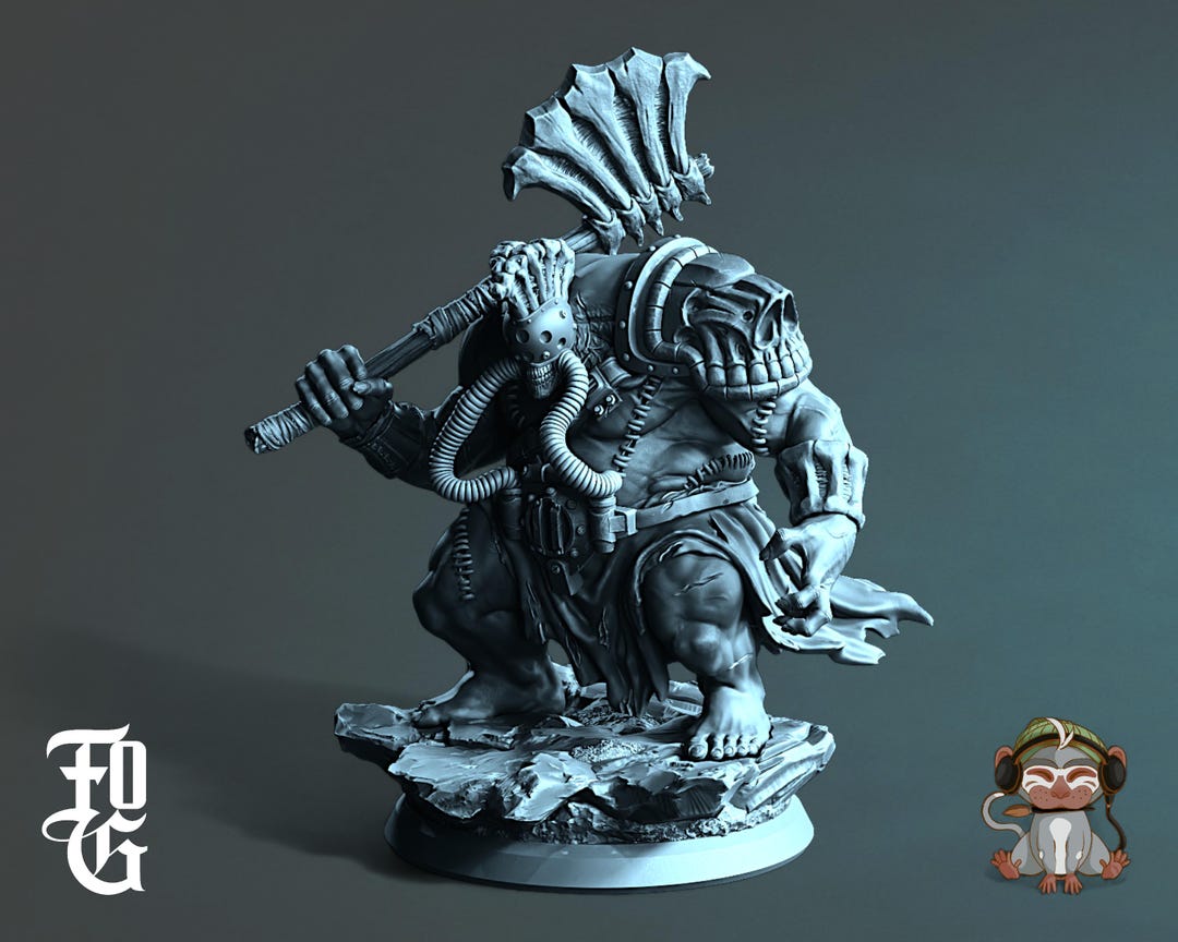 Flesh Golem Dnd Miniature 3D Print for Painting, Dungeons and Dragons ...