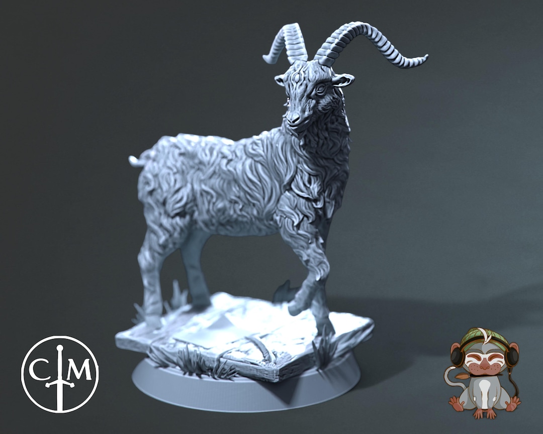 The Black Goat Tabletop RPG Dnd Dungeons and Dragons Miniature 3D Print ...