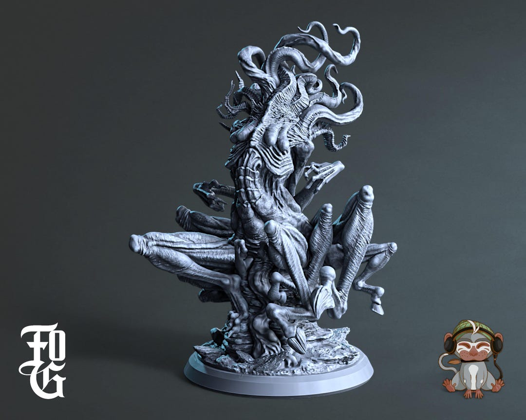 Astral Dreadnought Demon Dnd Miniature 3D Print for Painting, Dungeons ...