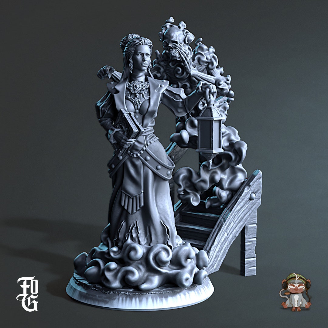 Estate Loremaster Dnd Miniature 3D Print for Painting, Dungeons and ...