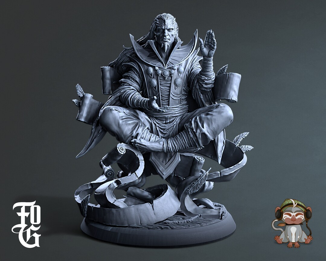 Eternal Chronicler Dnd Miniature 3D Print for Painting, Dungeons and ...