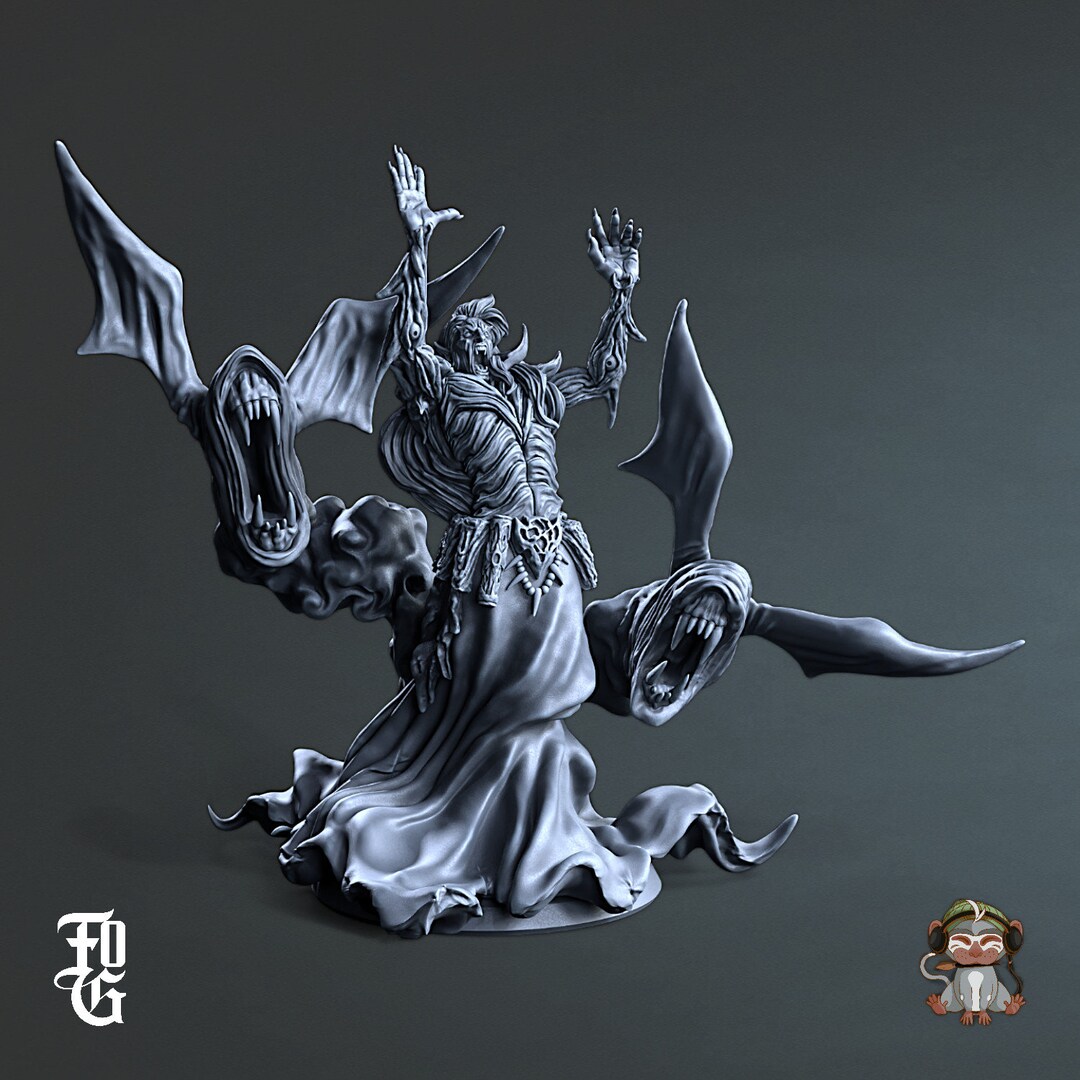 Vampire Witch High Quality Dungeons and Dragons Miniature 3D Print ...