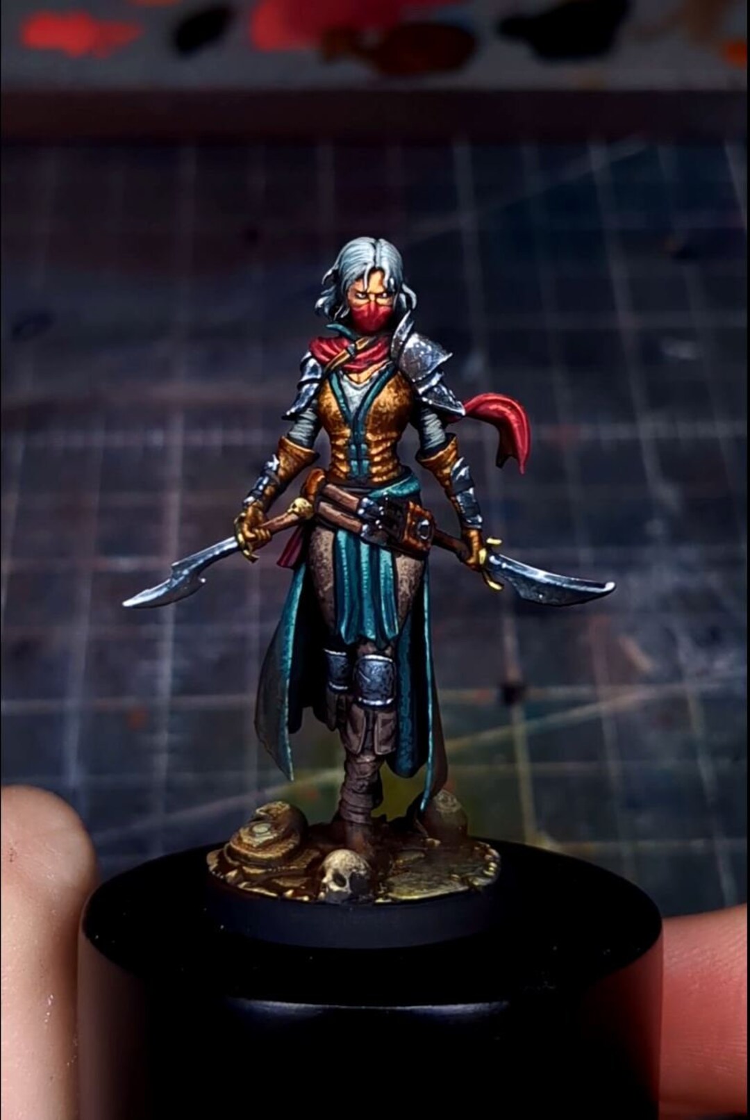 Hand Painted Dnd Miniature Female Thief High Quality Resin Figure ...