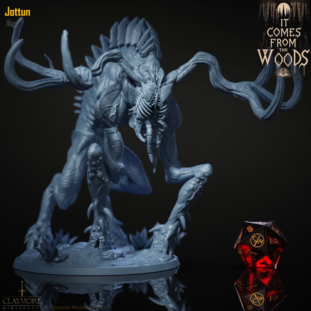 Jottun, Wendigo Monster High Quality Dungeons and Dragons Miniature 3D ...