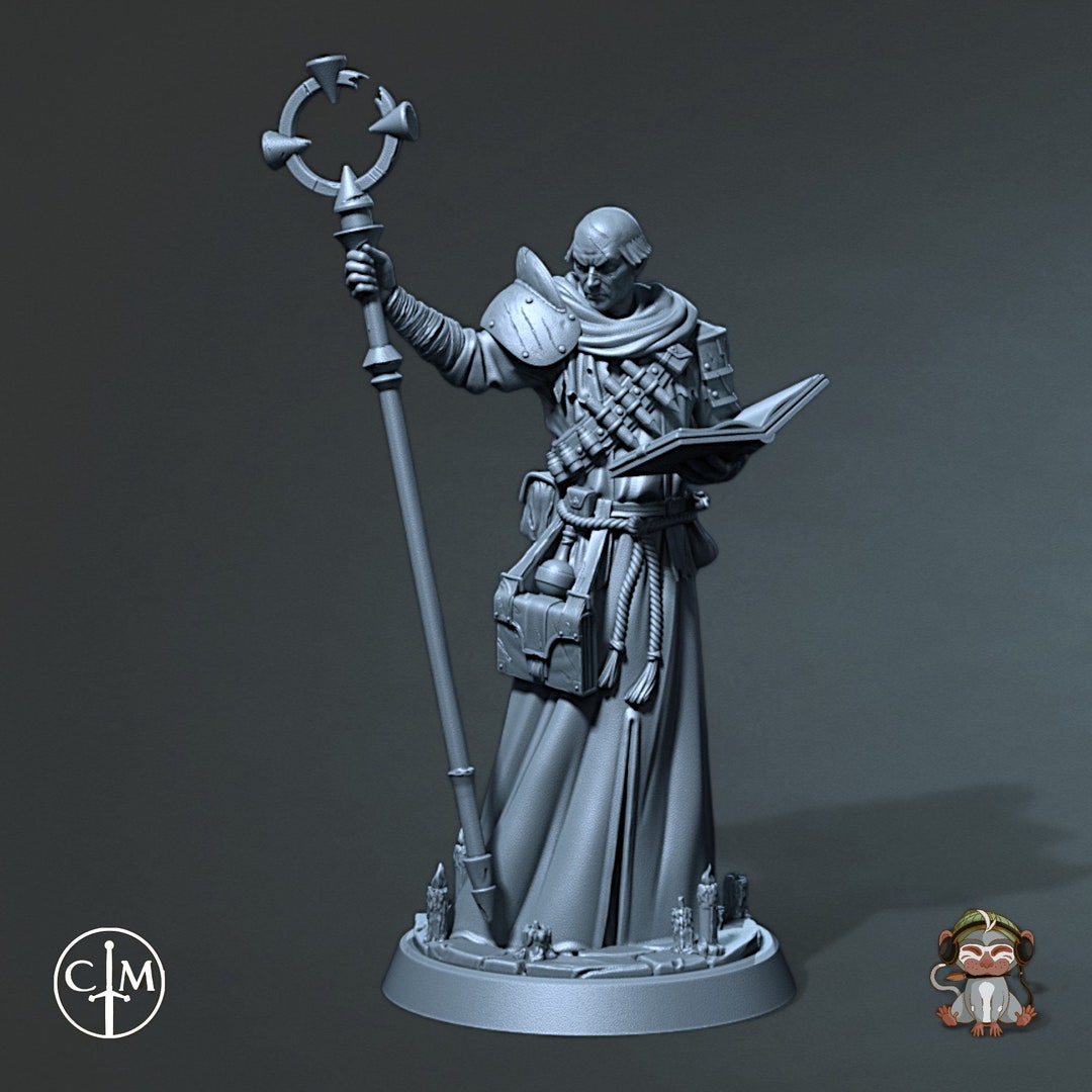 The Fanatic Cleric Villain High Quality Dungeons and Dragons Miniature ...