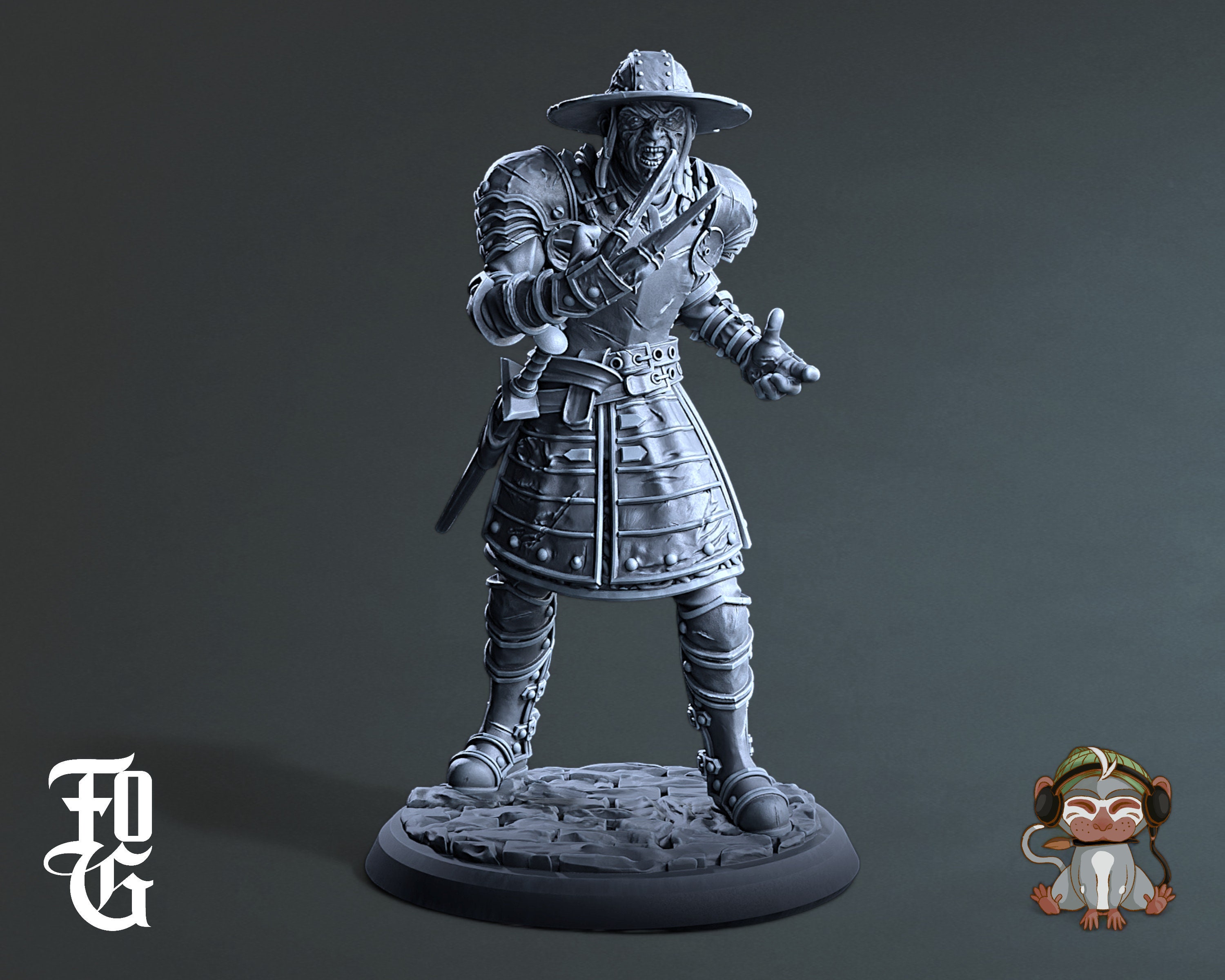 Horror Assassin Dnd Miniature 3D Print for Painting, Dungeons and ...