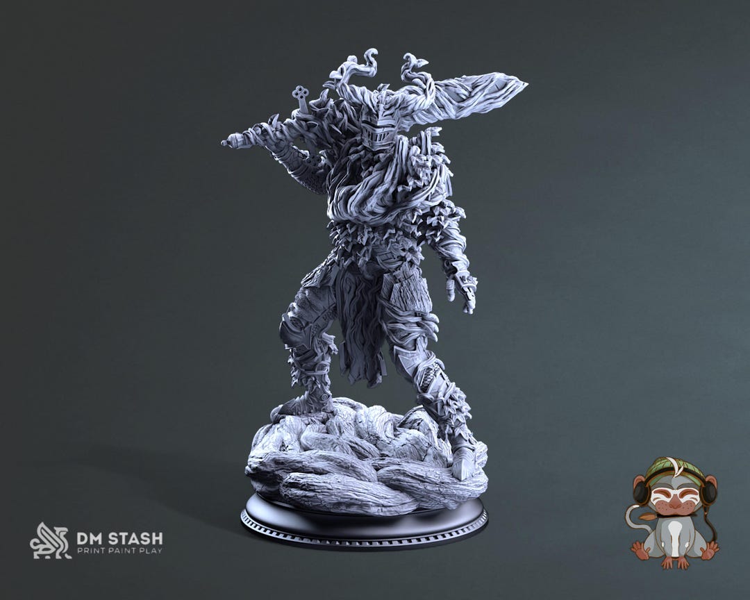 Forgotten Knight 3 Animated Armor Dnd Miniature 3D Print for Painting ...