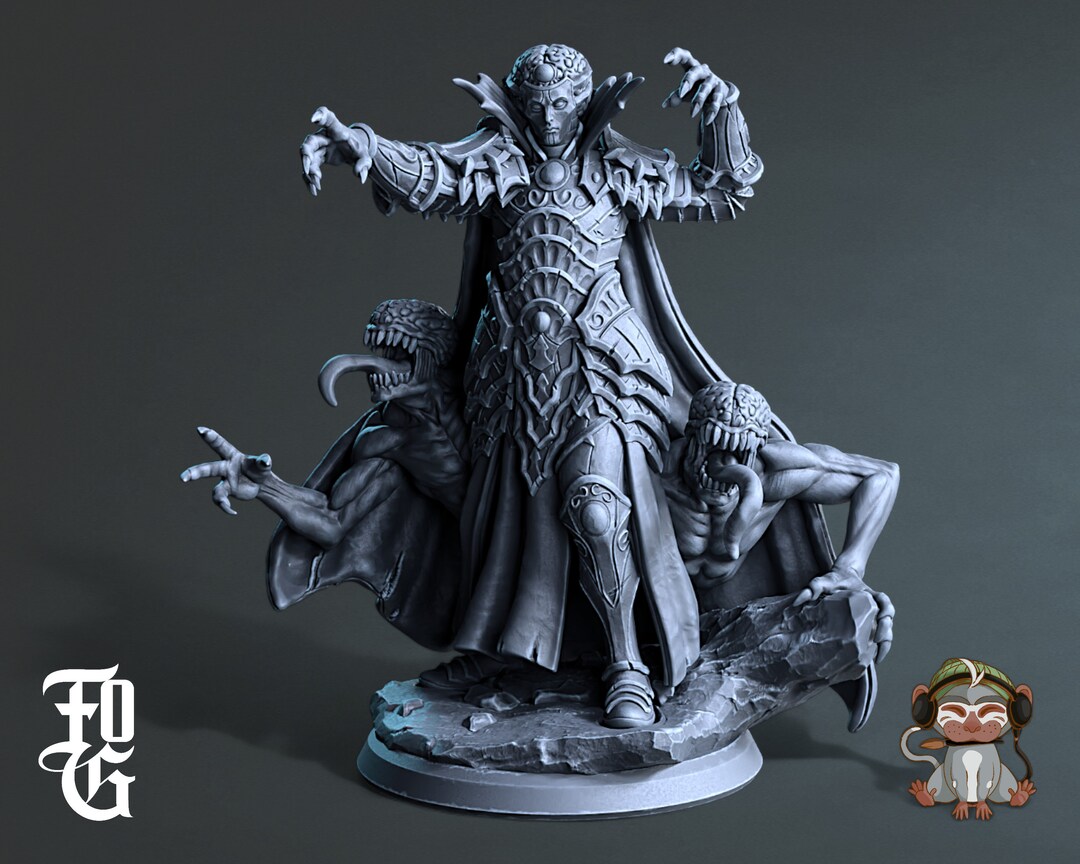 Arcane Master Illusionist Dnd Miniature 3D Print for Painting, Dungeons ...