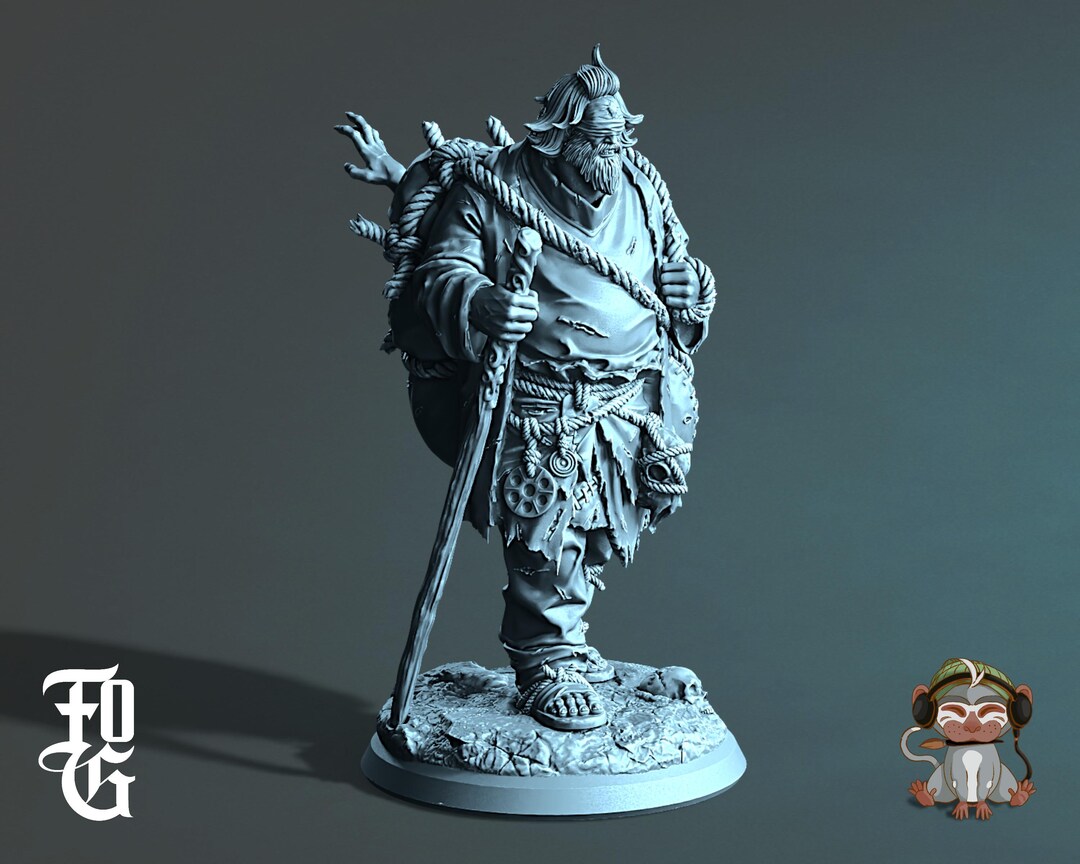 Oracle of Horrors Dnd Miniature 3D Print for Painting, Dungeons and ...