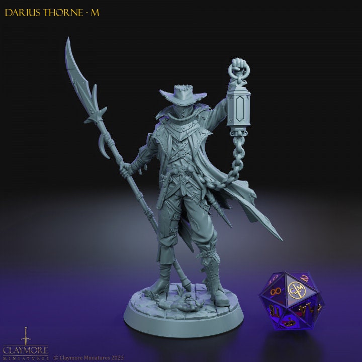 Glaive Fighter Dnd Miniature 3D Print for Painting, Dungeons and ...