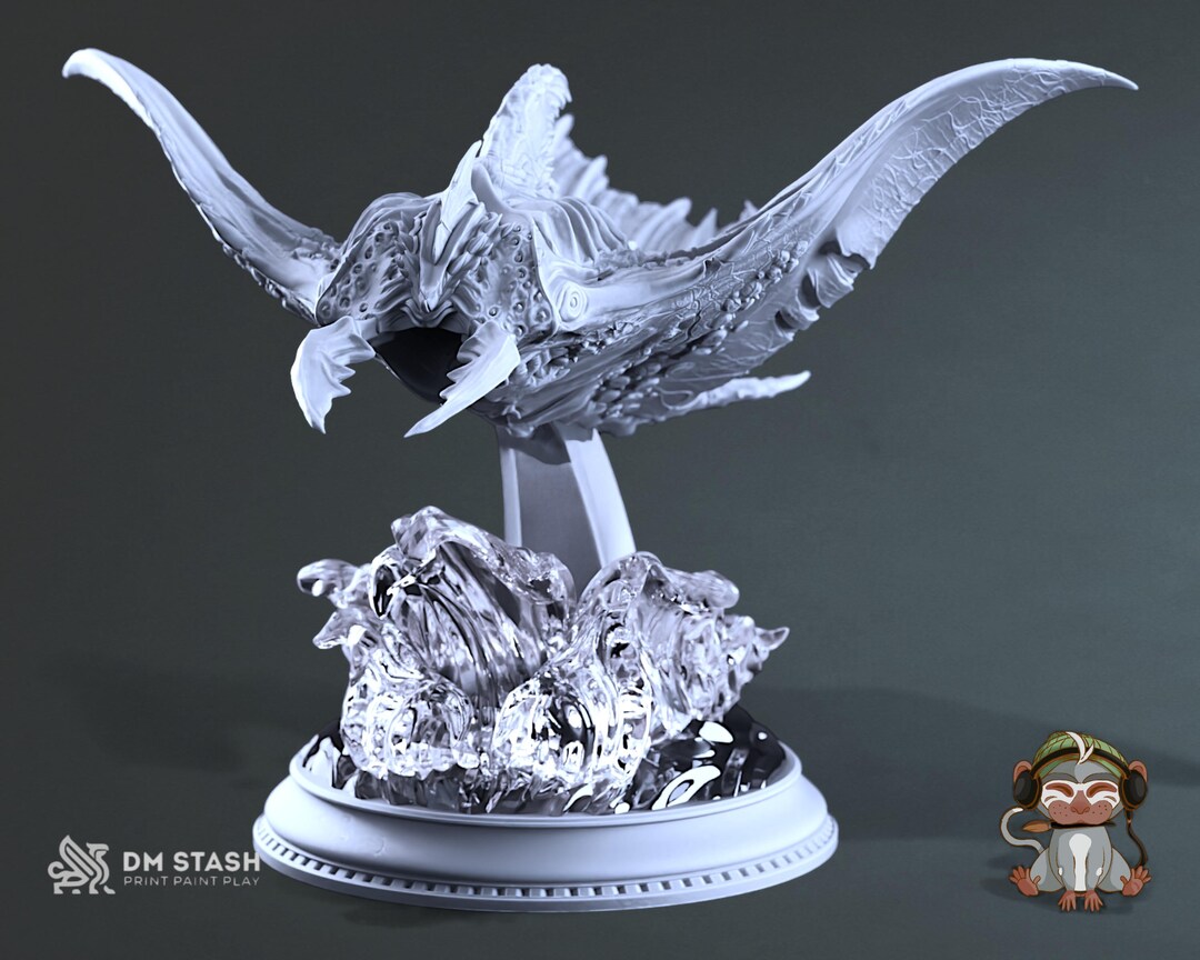 Sea Ray Dnd Miniature 3D Print for Painting, Dungeons and Dragons ...