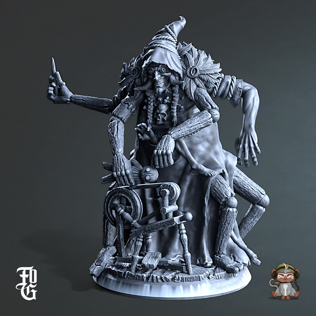 Nakmahr, Nightmare Weaver Witch Dnd Miniature 3D Print for Painting ...