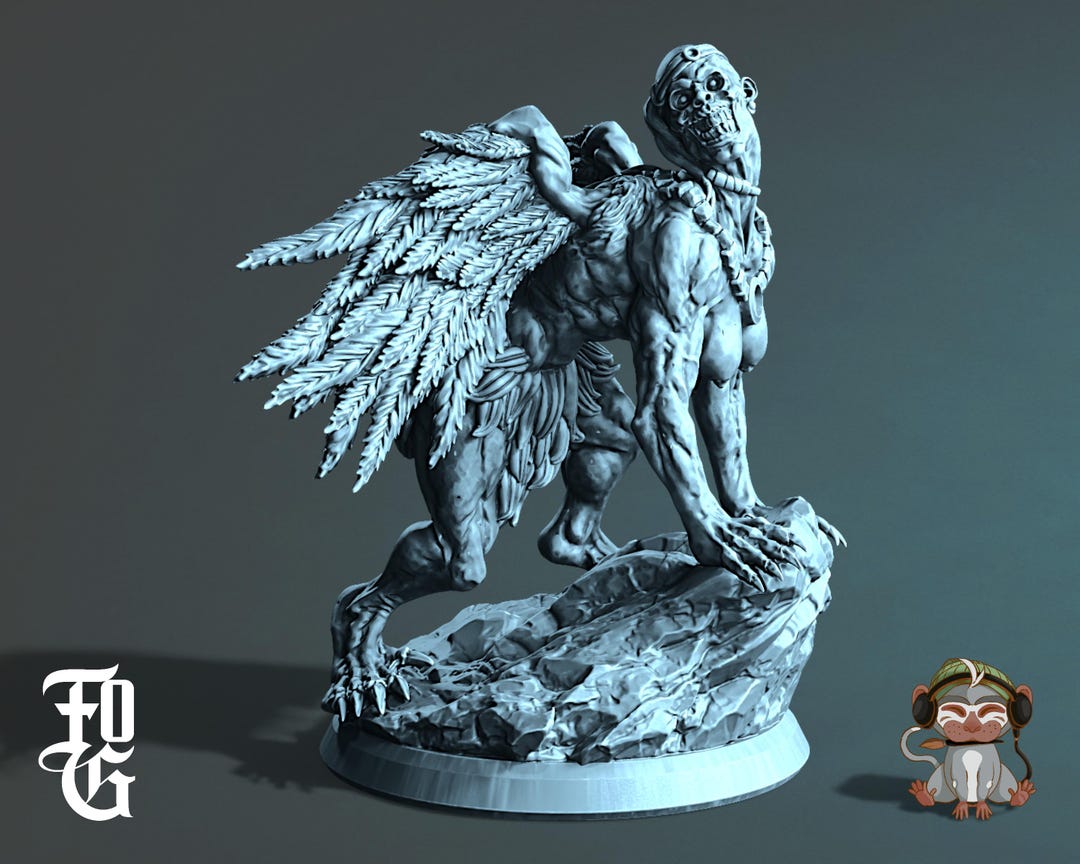 Fake Androsphynx Dnd Miniature 3D Print for Painting, Dungeons and ...