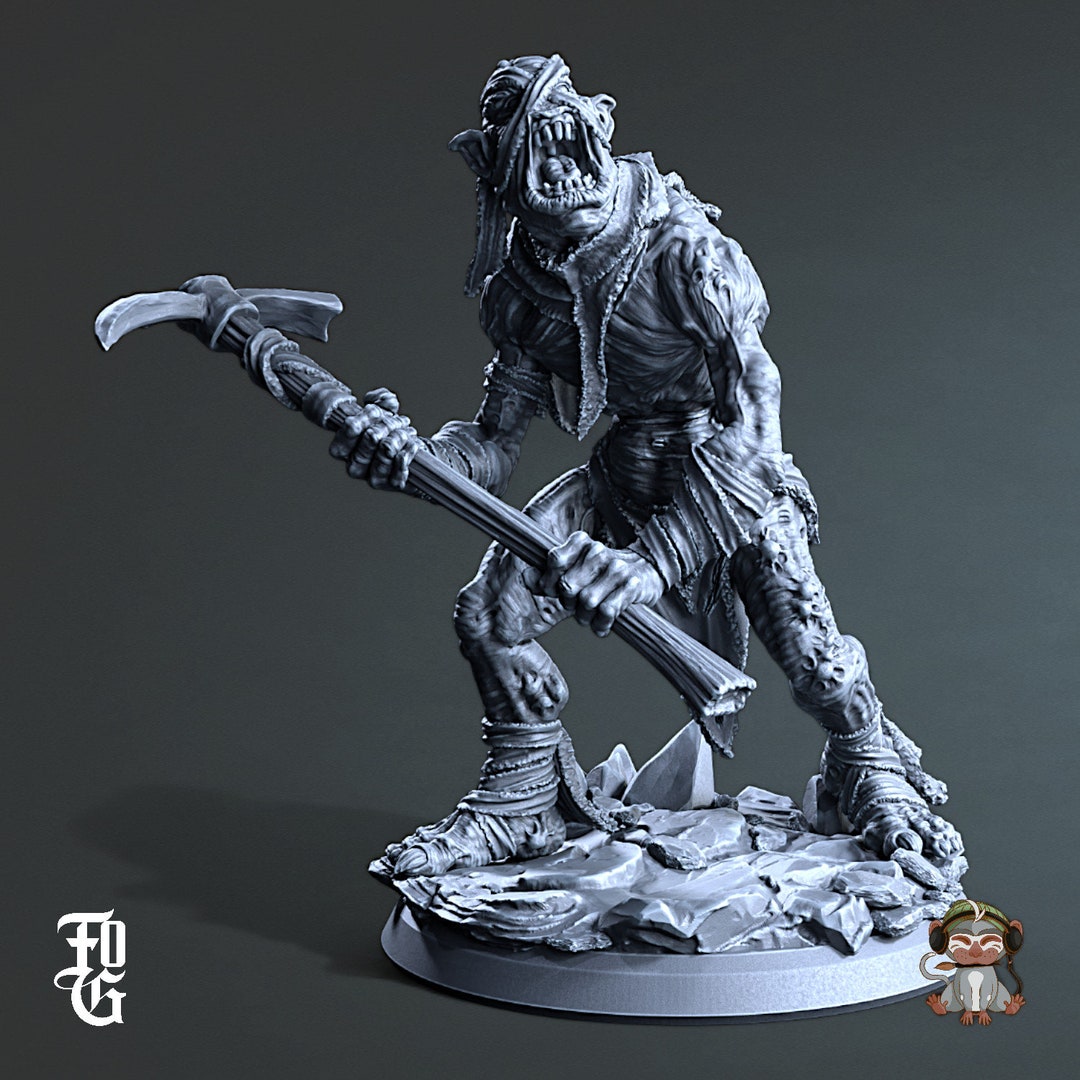 Mutant Miner Tabletop RPG Dnd Dungeons and Dragons Miniature 3D Print ...