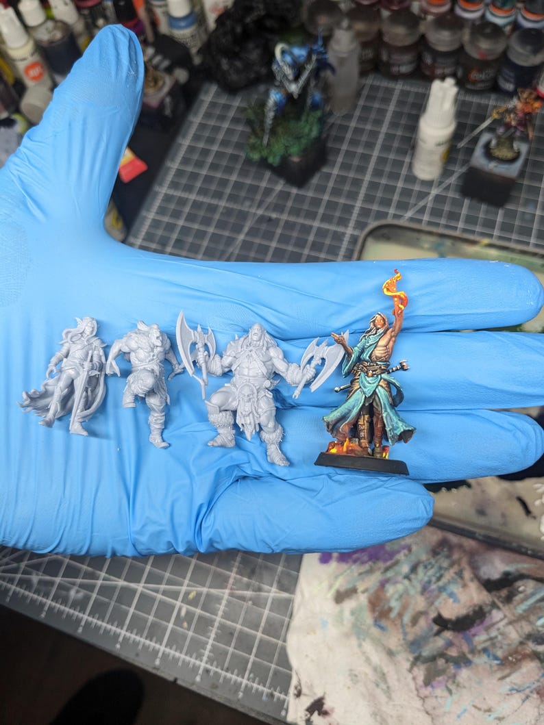 Half Orc Paladin Dnd Miniature 3D Print for Painting, Dungeons and ...