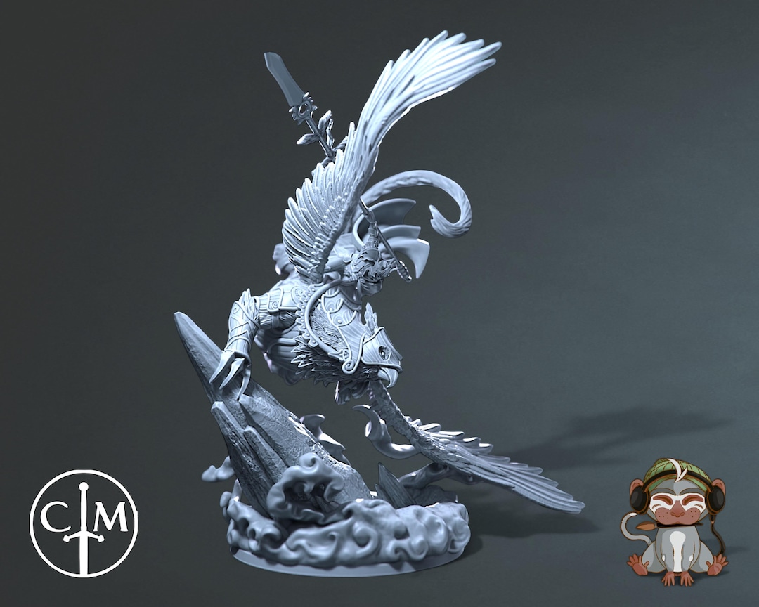 Royal Griffon High Quality Dungeons and Dragons Miniature 3D Print ...