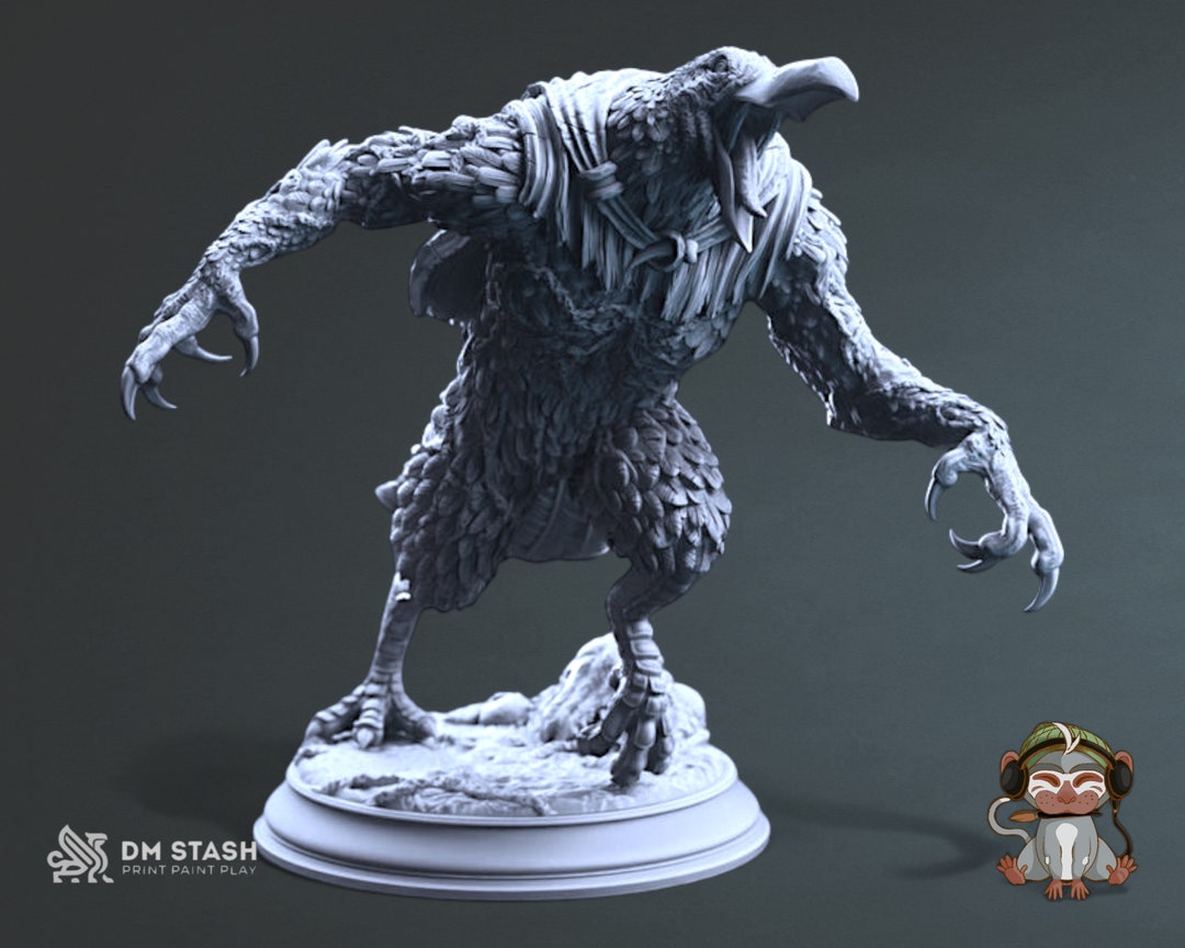 Ravenous Crows Dnd Miniature 3D Print for Painting, Dungeons and ...