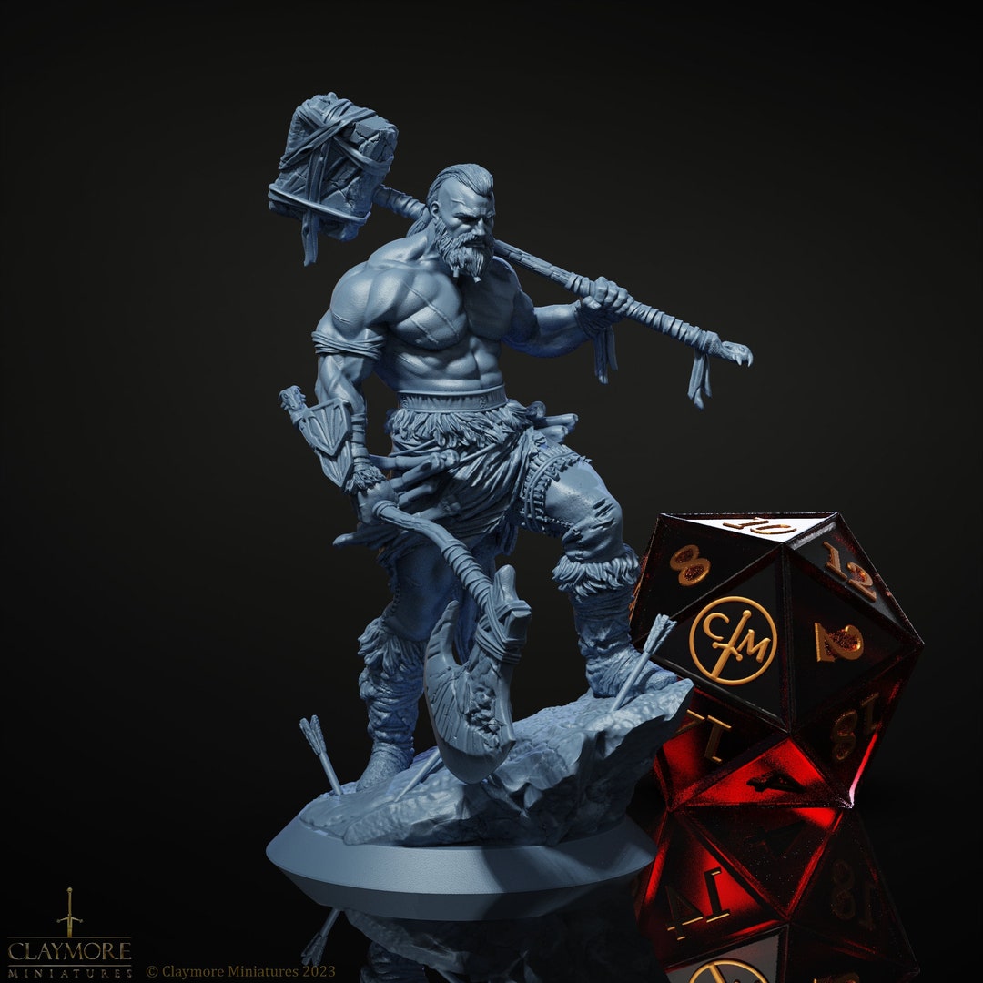 Aernul, the Fearless Berserker Barbarian High Quality Dungeons and ...