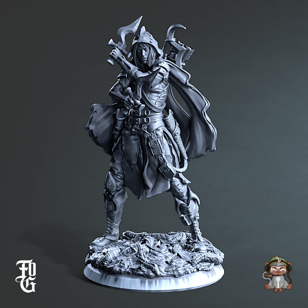 Gloomstalker Rogue Dnd Miniature 3D Print for Painting, Dungeons and ...