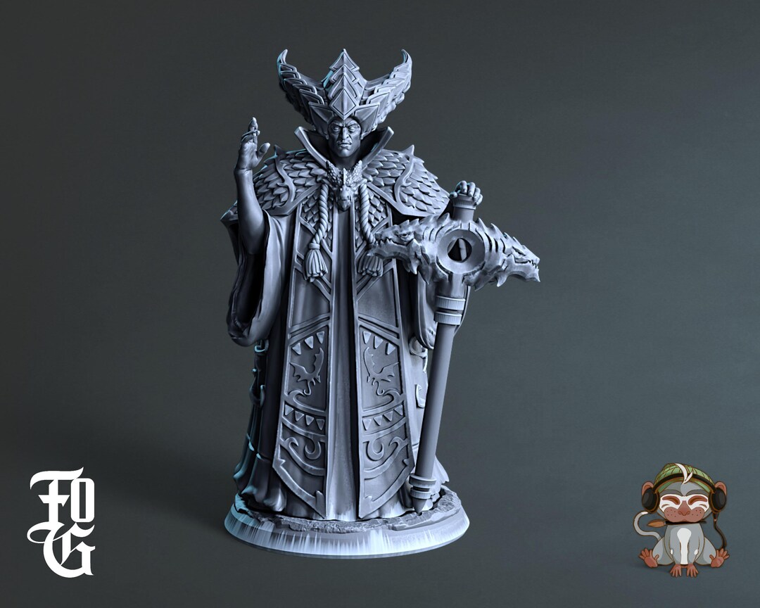 Blackwing Cult Ritualist Dnd Miniature 3D Print for Painting, Dungeons ...