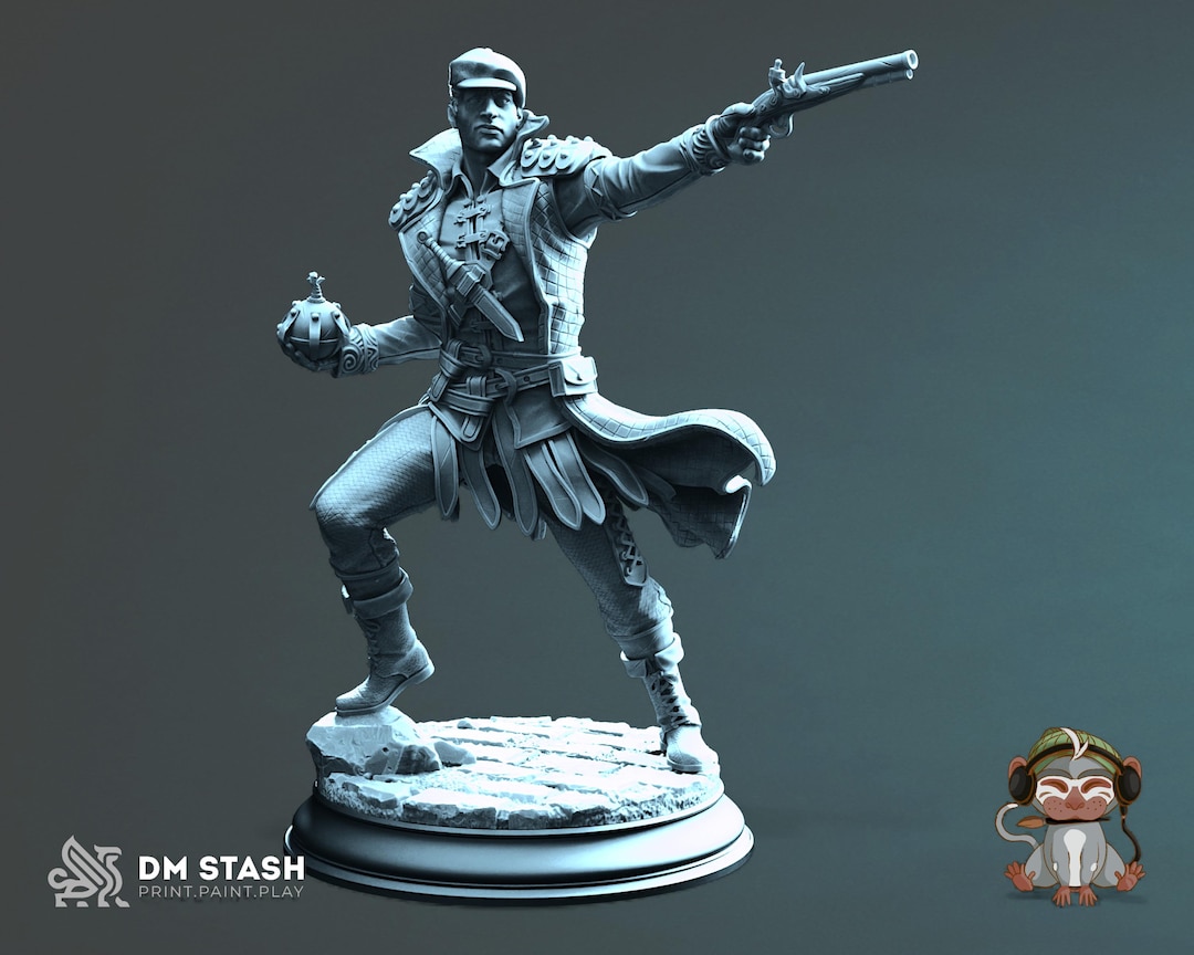 Mafia Guard Dnd Miniature 3D Print for Painting, Dungeons and Dragons ...