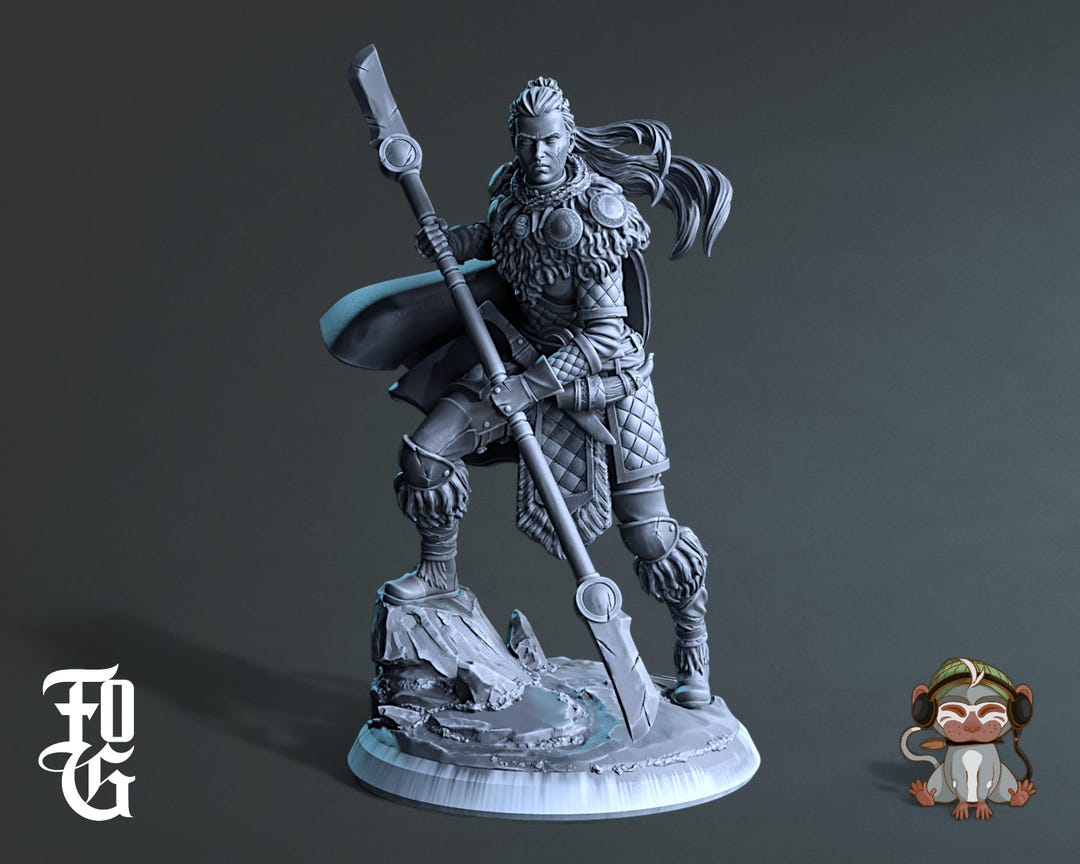 Thaly, Rift Ranger High Quality Dungeons and Dragons Miniature 3D Print ...