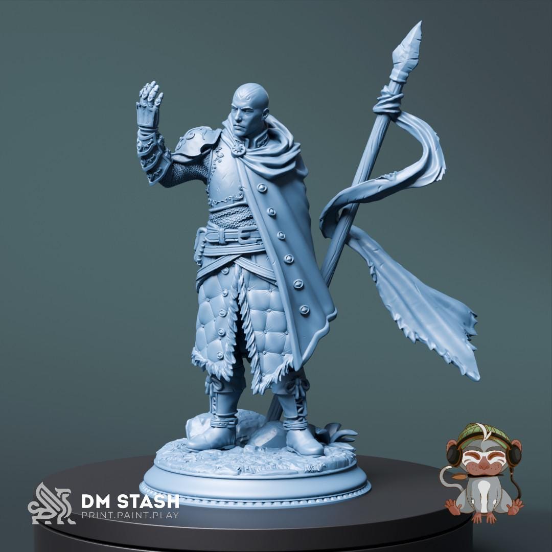 Psionic Knight Dnd Miniature 3D Print for Painting, Dungeons and ...