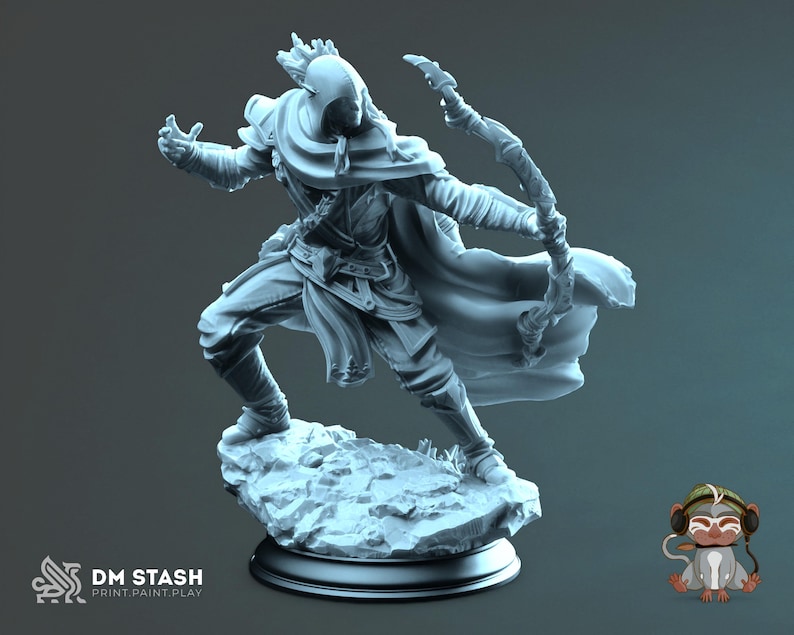 Elf Ranger Miniature 3D Print for Painting and Roleplay Games Available ...
