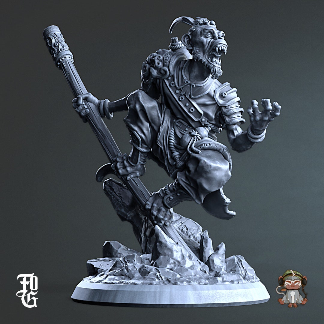 The Monkey King Fantasy Tabletop RPG Hero Dnd Dungeons and Dragons ...