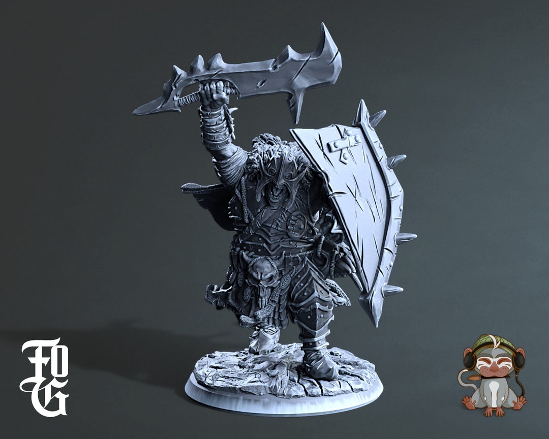 Giant Armored Troll Monster Fantasy Tabletop RPG Dnd Dungeons and ...