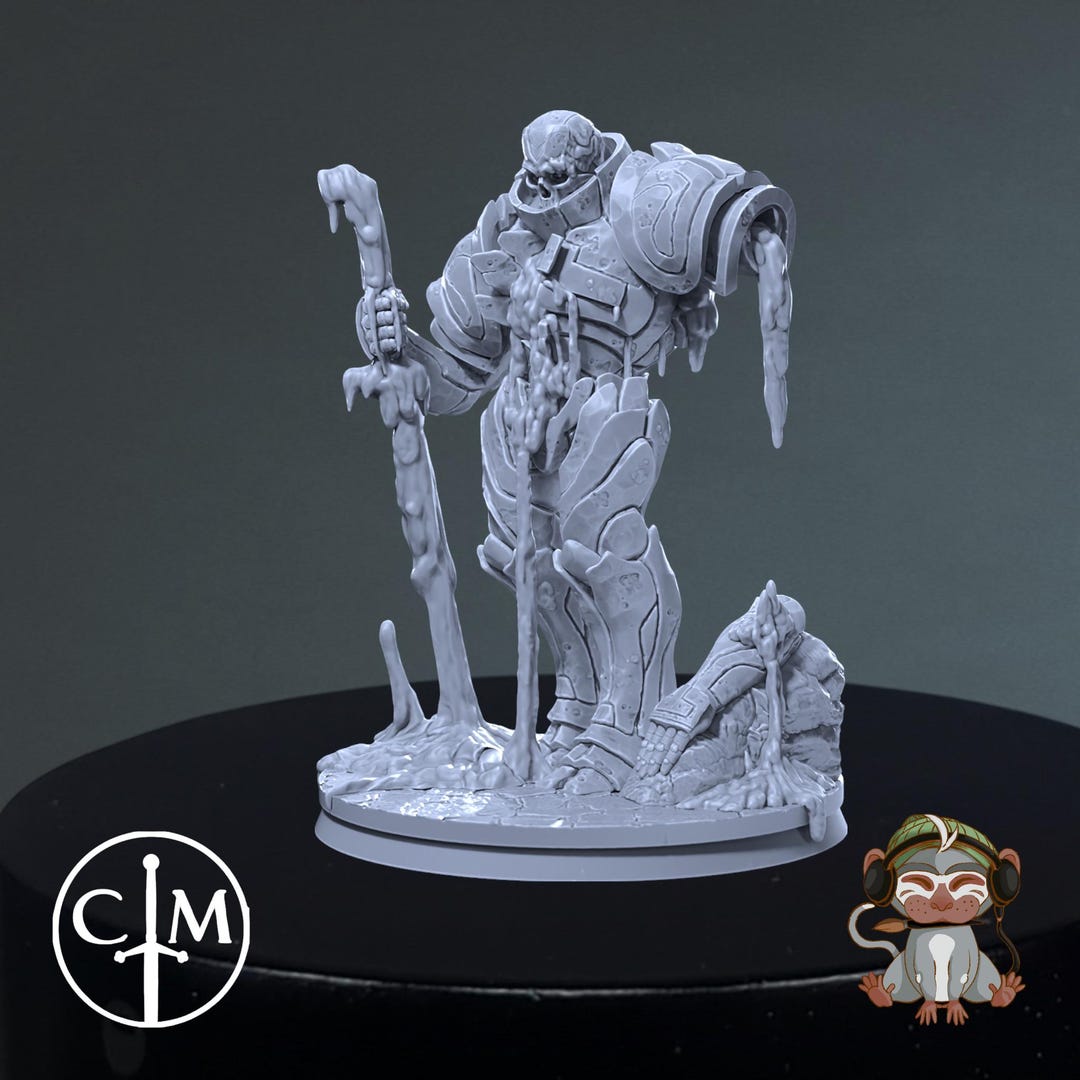 Unfinished Golem Monsterdnd Miniature 3D Print for Painting, Dungeons and Dragons Tabletop RPG ...