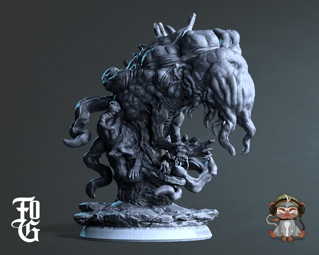 The Faceless Lord DnD Miniature 3D Print for painting, Dungeons and ...