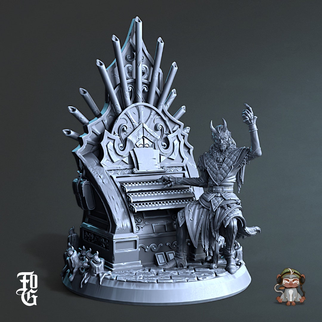Dissonant Devil Bard High Quality Dungeons and Dragons Miniature 3D ...