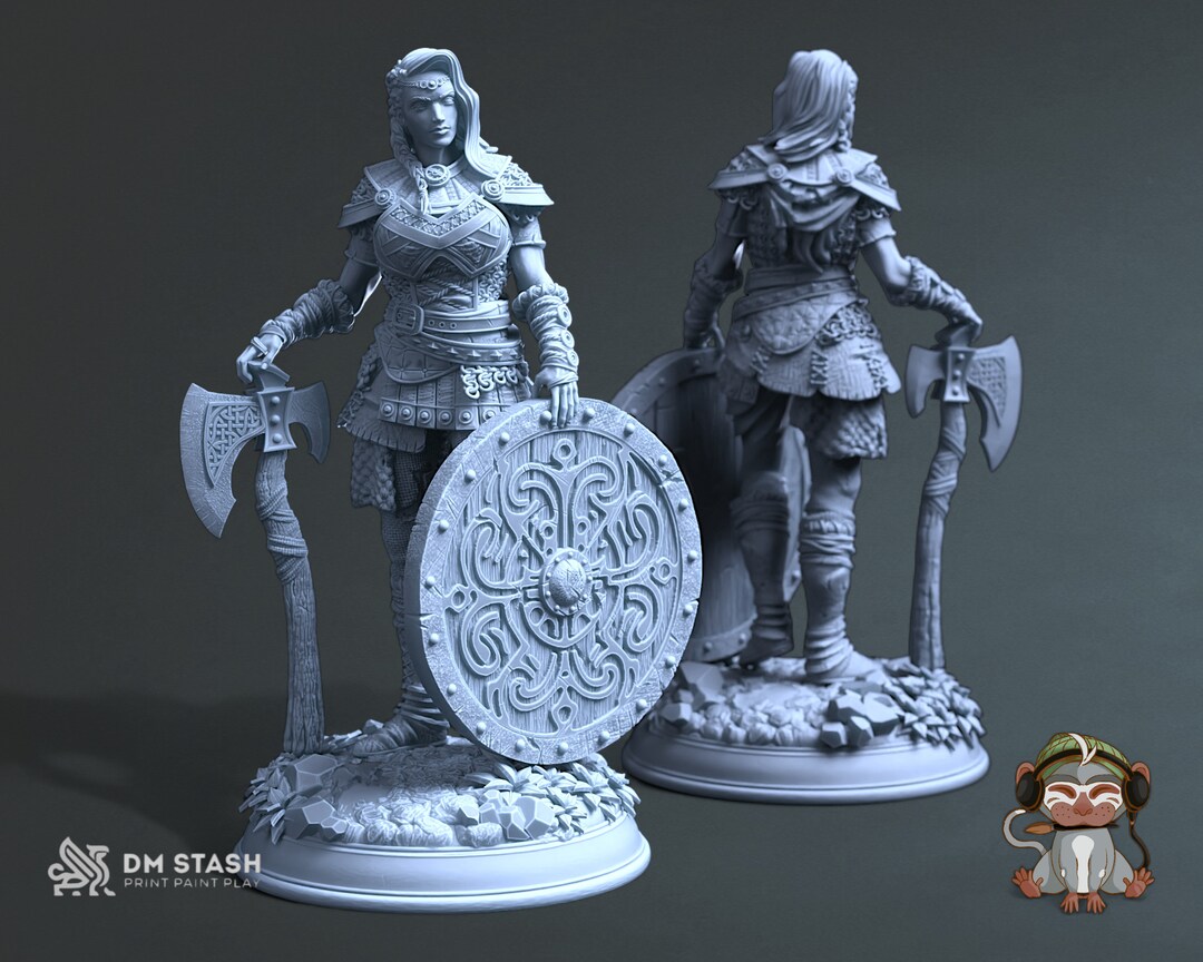 Freya the Feared Fighter Fantasy Tabletop RPG Hero Dnd Dungeons and ...