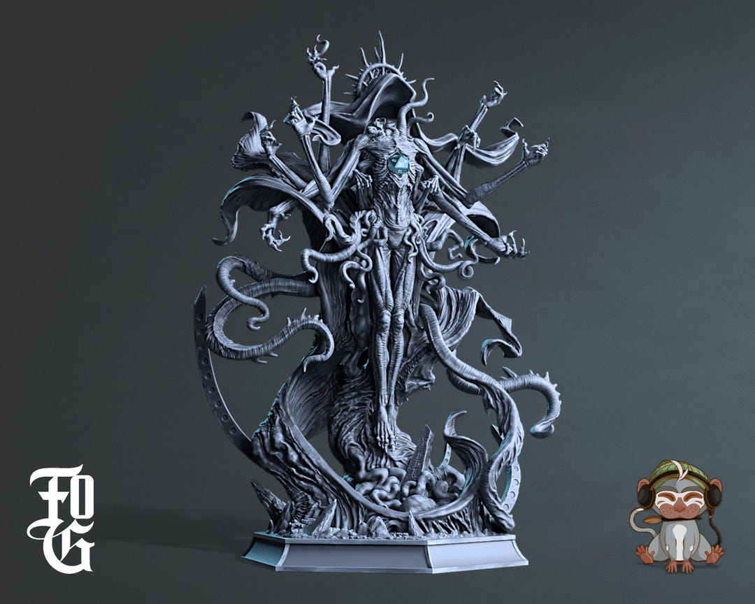 Void God Dnd Miniature 3D Print for Painting, Dungeons and Dragons ...