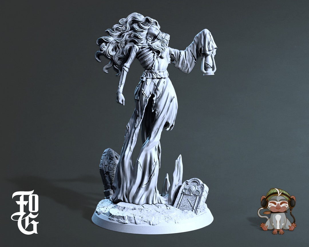 Banshee Fantasy Tabletop RPG Hero Dnd Dungeons and Dragons Miniature 3D ...