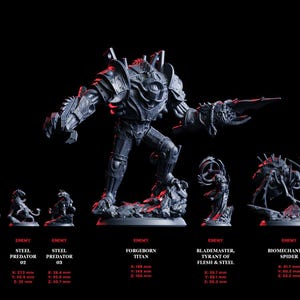 Forgeborn Titan Dnd Miniature 3D Print for Painting, Dungeons and ...