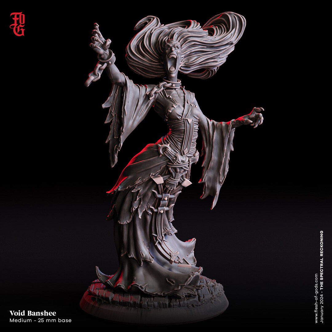 Void Banshee/flesh of Gods/monster/wraith/ghoul/undead/dnd/enemy/3d ...