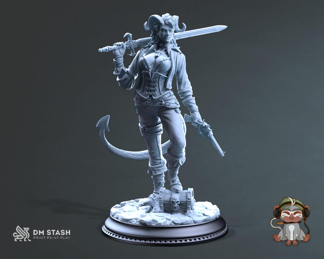 Syntheia the Daring, Tiefling Scoundrel Tabletop RPG Hero Dnd Dungeons ...